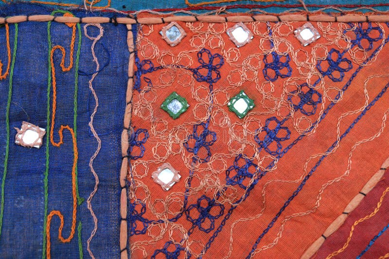 Indian Patchwork Carpet in Rajasthan. Indian Background Stock Image ...