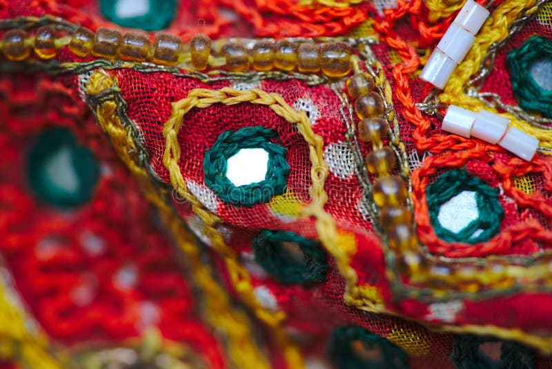 Indian Patchwork Detail, Traditional Crafts Stock Photo - Image of ...