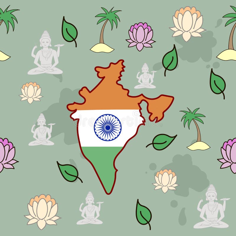 Indian Pattern Vector Illustration Stock Vector - Illustration of ...