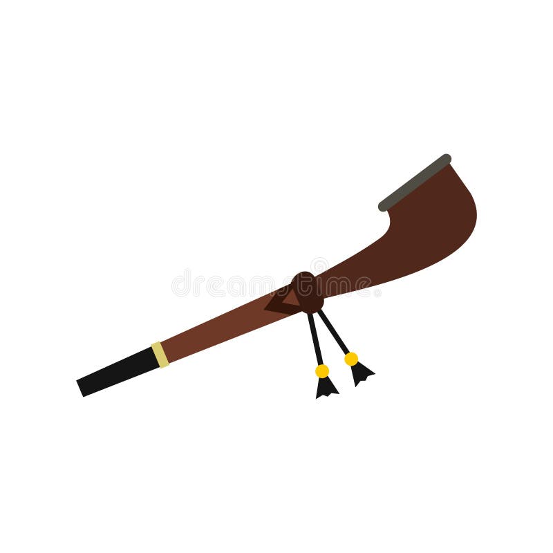 Indian Peace Pipe Icon, Cartoon Style Stock Vector - Illustration of ...