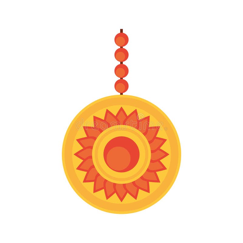 Indian Pendant Illustration Stock Vector - Illustration of isolated ...