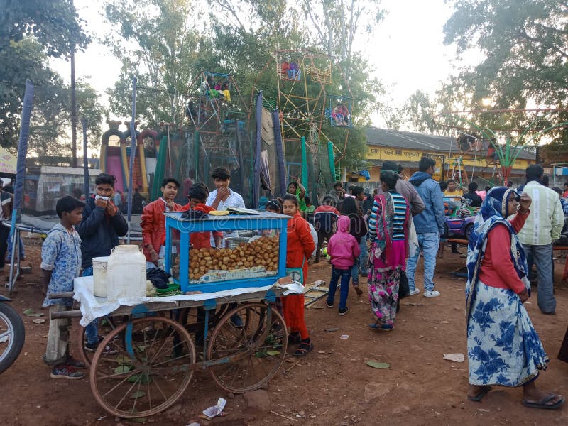 Indian People Enjoying in Local Fair Program in India January 2020 ...