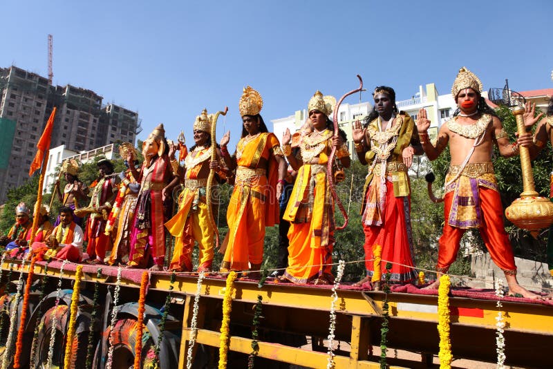 Indian People at Village Carnival Editorial Stock Photo - Image of hill ...