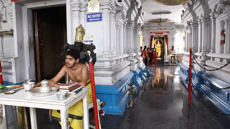 Indian People in a Temple stock footage. Video of place - 190598574