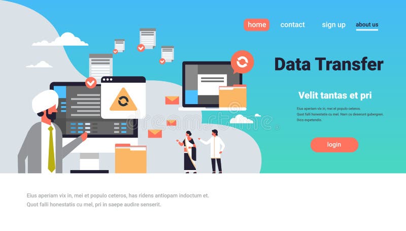 Man Working Data Center Technical Room Hosting Server Database Stock ...