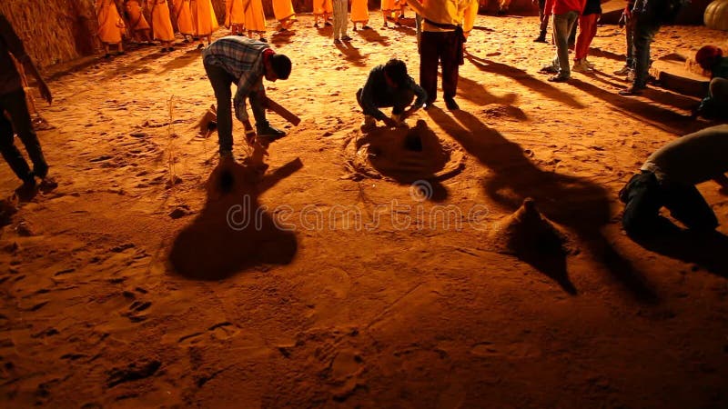Indian People Working in Desert Stock Video - Video of light, group ...