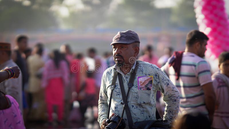 Indian Photographer Image Outside of Temple Editorial Stock Image ...