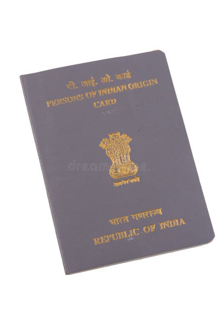 Indian PIO Card stock photo. Image of traveler, isolated - 7391718