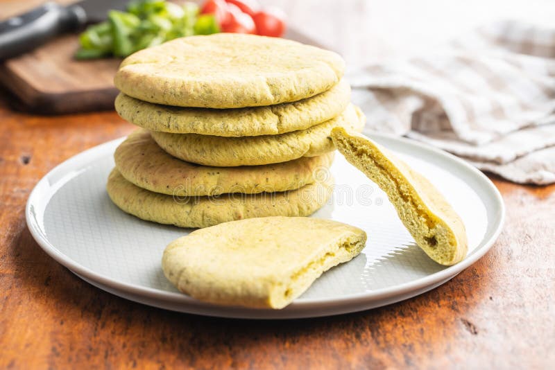 Indian pita bread stock photo. Image of pitta, culinary - 188943794