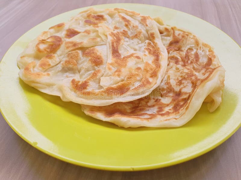 Indian Plain Roti Canai Prata Stock Photo - Image of malaysia, plate ...