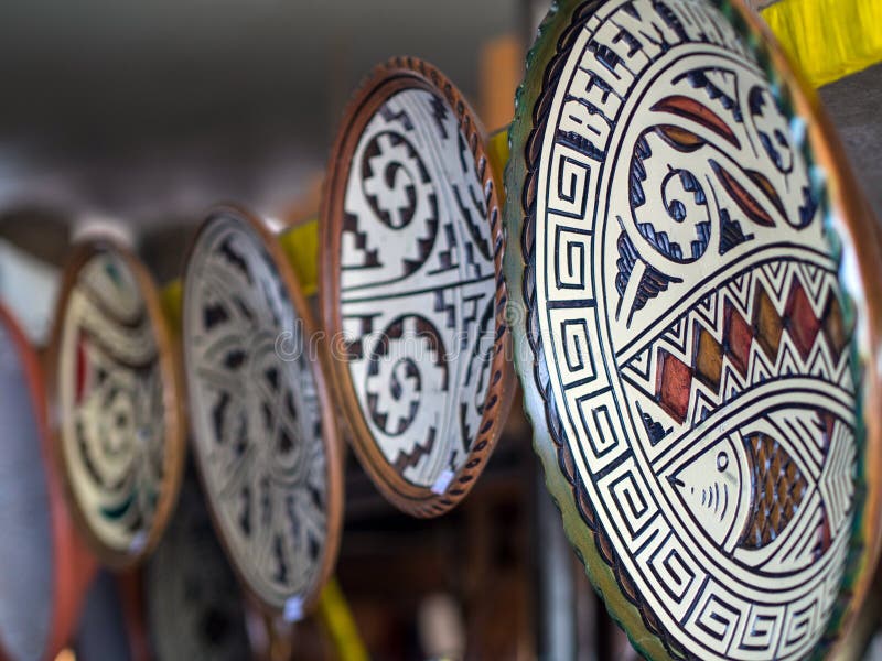 Indian plate stock photo. Image of handmade, clay, brazil - 41309980