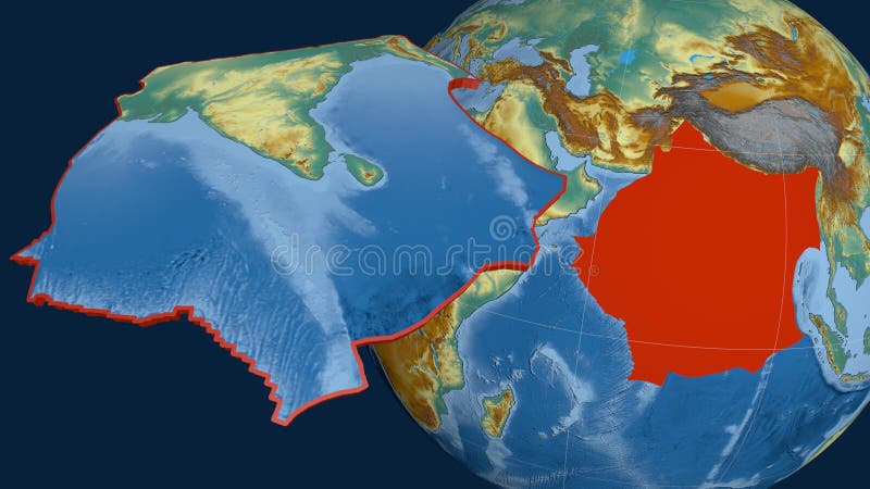 Indian Plate Presented - Relief Stock Illustration - Illustration of ...