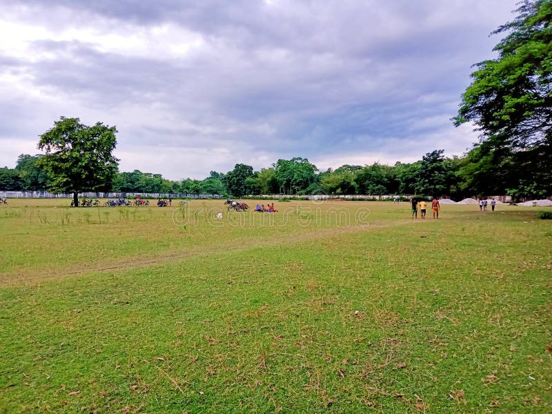 Indian Playground and Landscape in Village Stock Image - Image of ...
