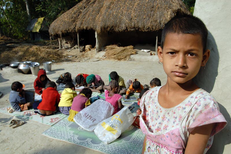 Indian Poor Students editorial stock photo. Image of lifestyle - 18375193