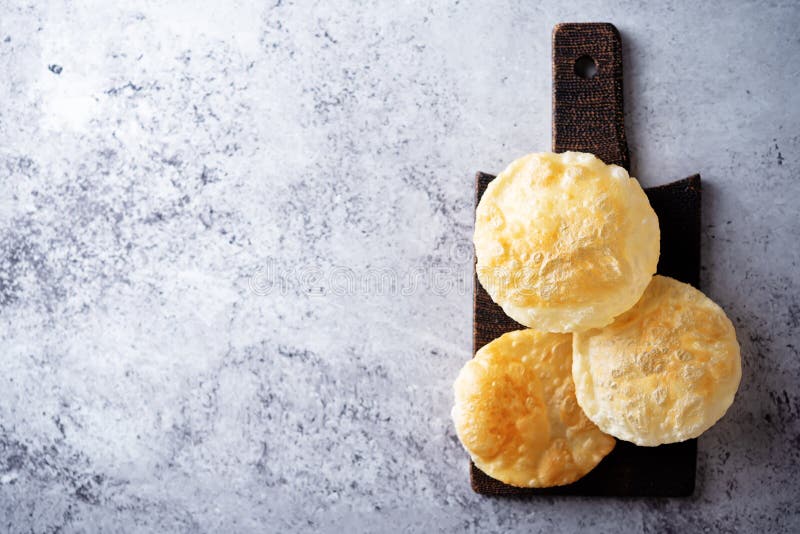 Poori Set or Puri with Chnnay and Veg Curry with Chutney, Raita and ...