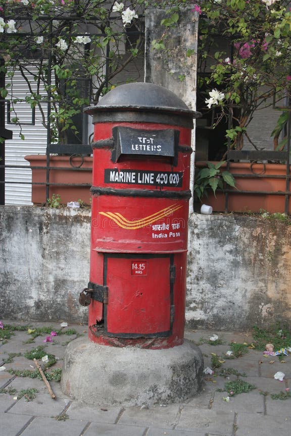Indian postbox in Mumbai editorial stock image. Image of style - 61760034