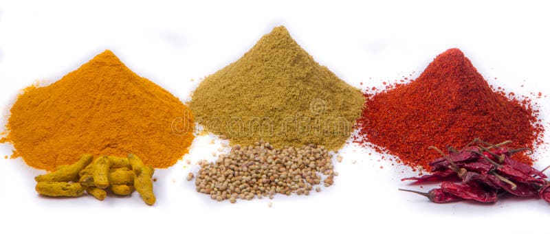 Indian powder isolated. stock photo. Image of herb, cinnamon - 128306152