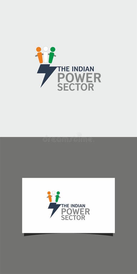 Indian Power Sector Logo In Vector Form Stock Illustration ...