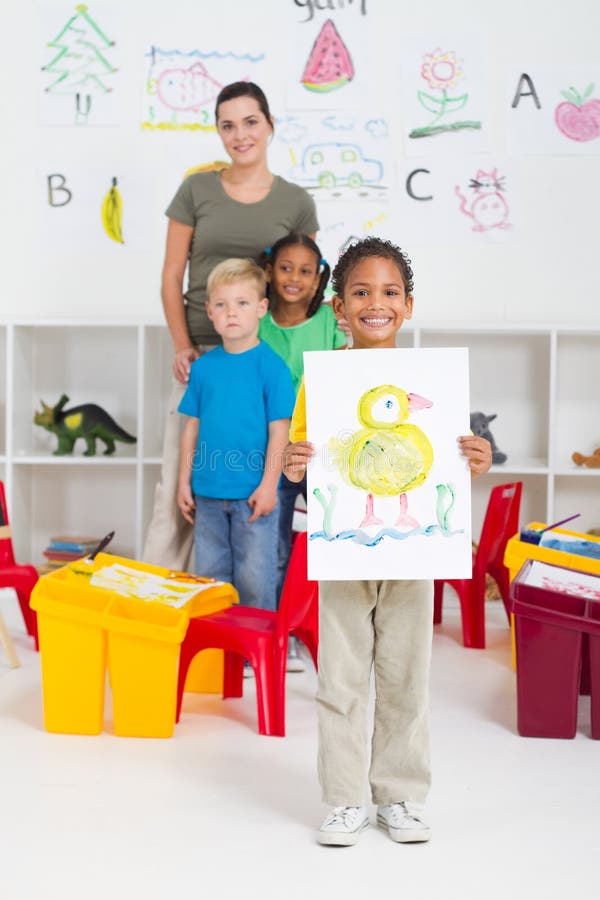 African preschooler stock image. Image of creativity - 15865943