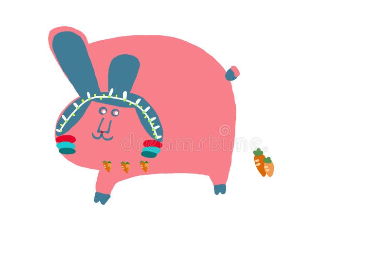 Indian rabbit stock illustration. Illustration of child - 31241141