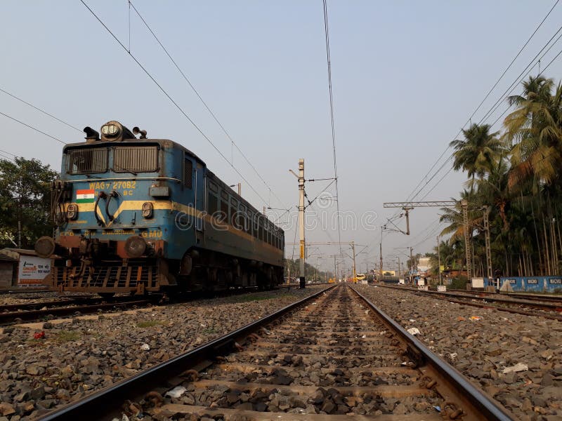 Indian railway editorial stock photo. Image of train - 85975308