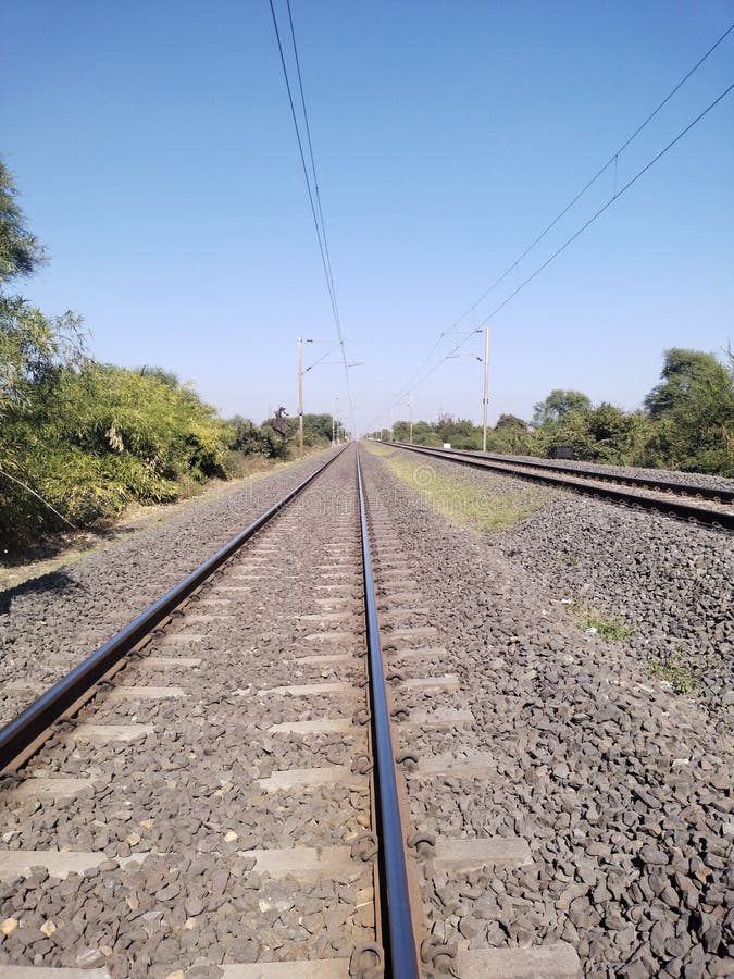 Indian railway platform stock image. Image of railway - 212376773