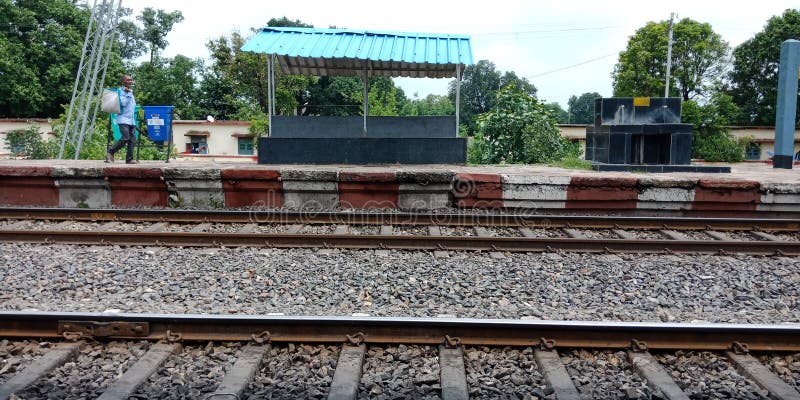 Indian Railway Root Isolated Editorial Stock Photo - Image of rush ...