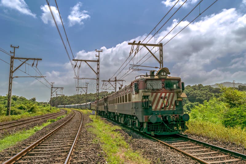 Indian Railway S Passenger Train, Passing through Steep Gradient in ...