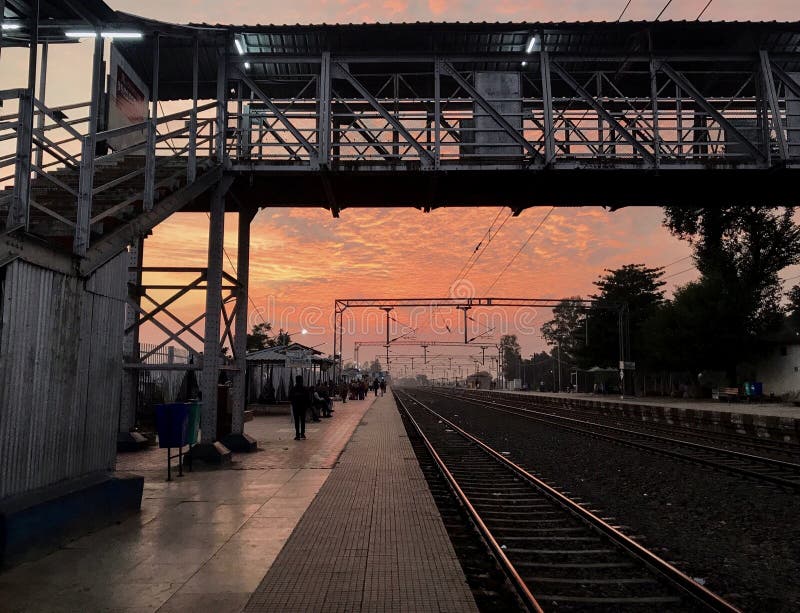 Indian Railway Station Platform Stock Photo - Image of westcentral ...