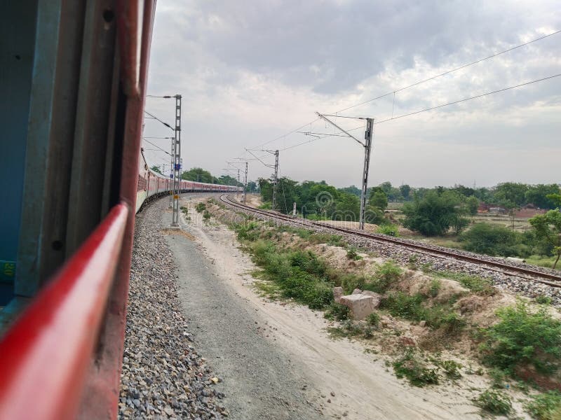 Indian Railway Train Journey. Rail Passengers Transportation in India ...