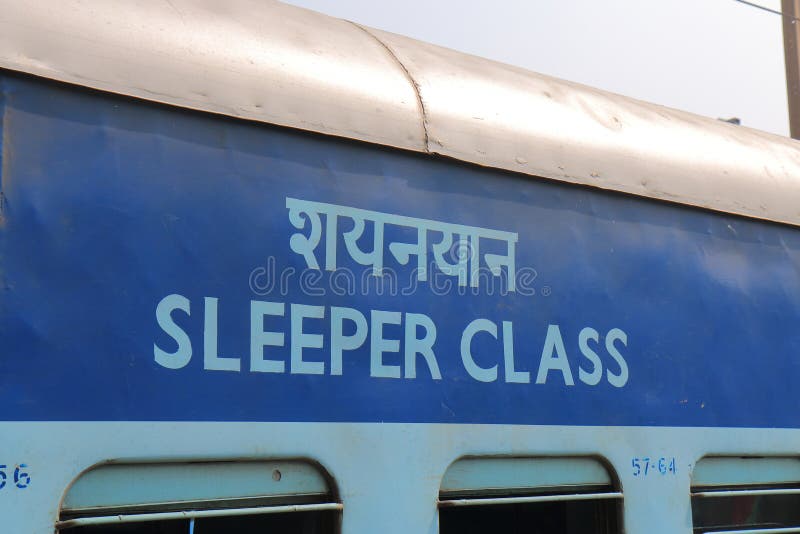 Indian Railways Second Class Train Sign India Editorial Image - Image ...