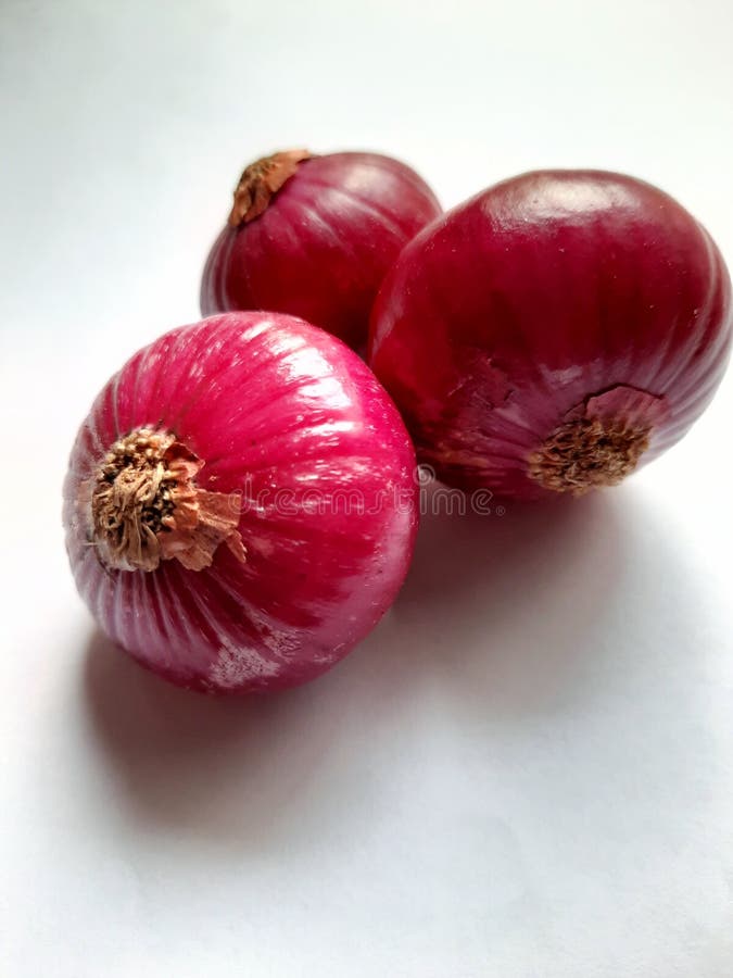 Indian Red Onions Closeup, in India Onions Prices Hike Stock Photo ...