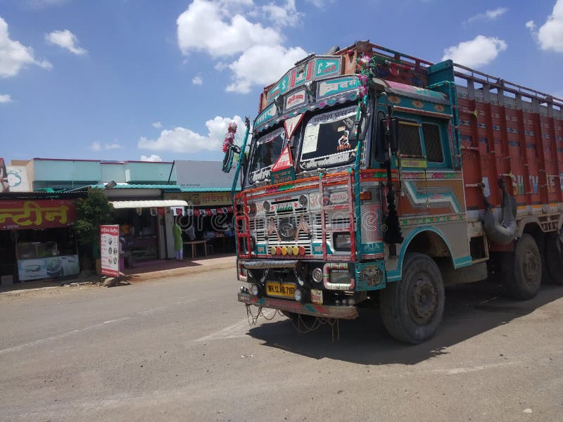 Indian Red Trunk stock photo. Image of trunk, transport - 186386960