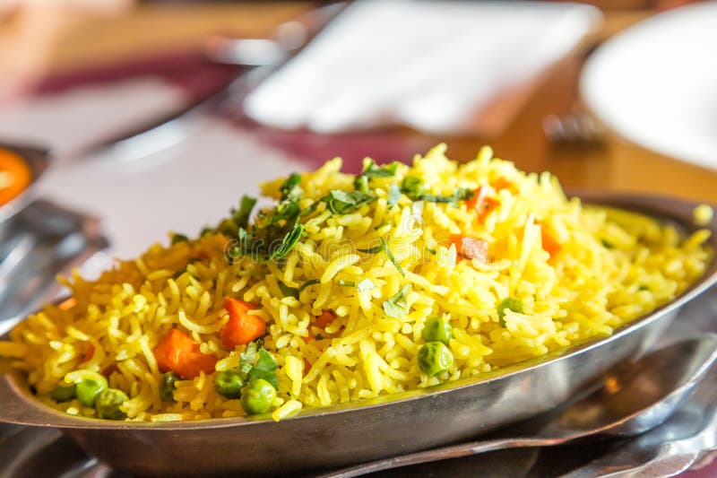 Indian Rice in Window Light Stock Photo - Image of dinner, pilaf: 75620786