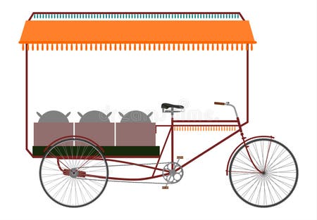 Indian rickshaw stock vector. Illustration of courier - 30377693
