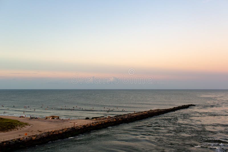 Indian River Inlet at Sunset Stock Image - Image of jetty, delaware ...