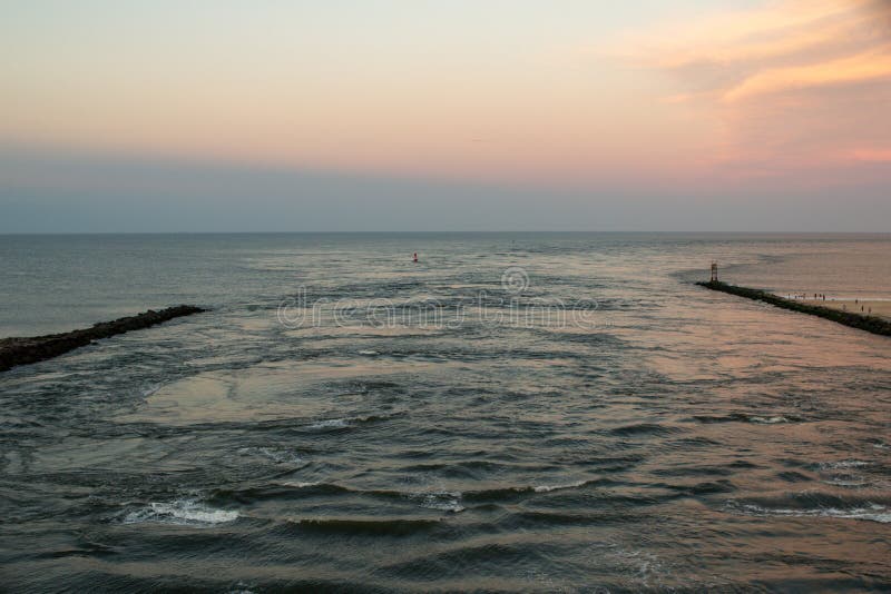 Indian River Inlet at Sunset Stock Image - Image of inlet, vaction ...