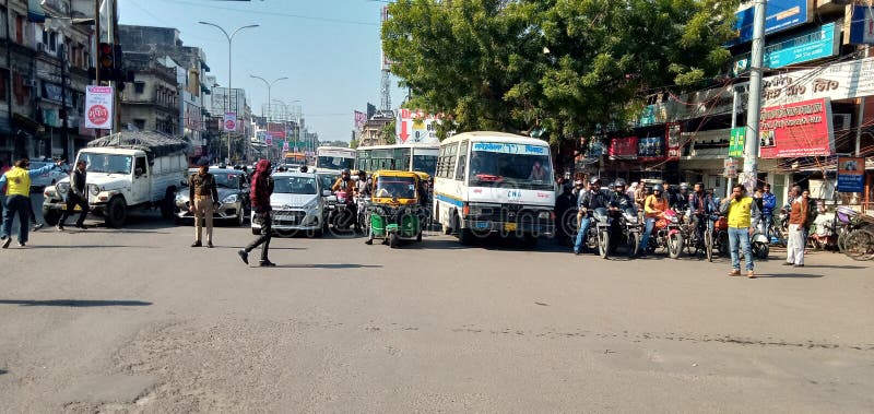 Indian Roads is very safe. editorial stock image. Image of ...