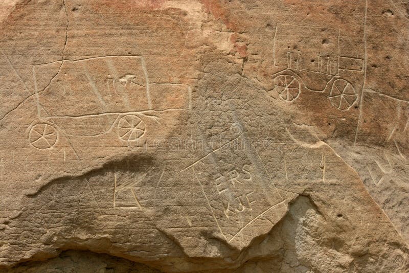 Indian Rock Carving of Car stock photo. Image of heritage - 12346028