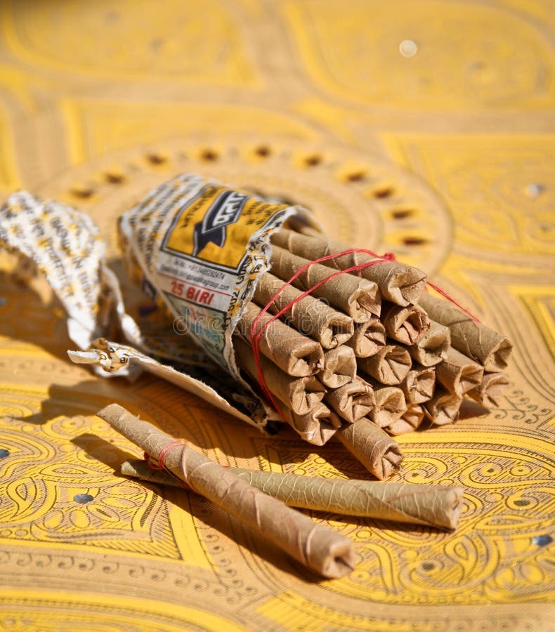 Indian Rolled-up Cigarettes Stock Image - Image of asian, beedies: 20611853