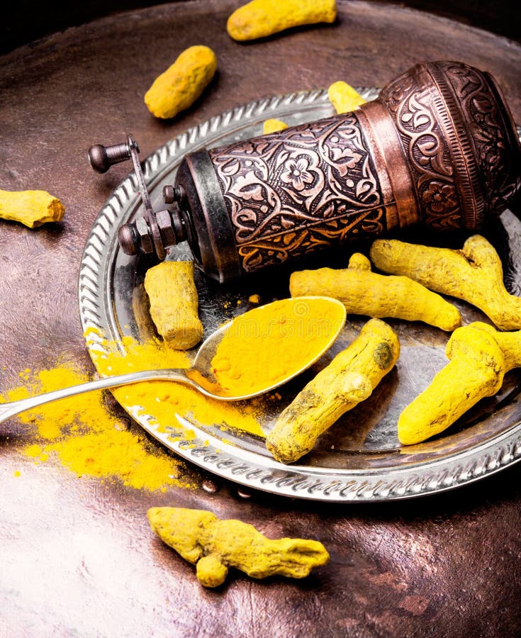 Indian roots turmeric stock image. Image of medicinal - 111850007