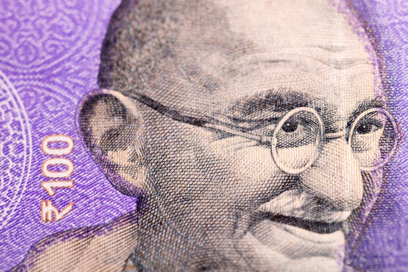 Indian Rs 100 curreny note stock image. Image of value - 252675665