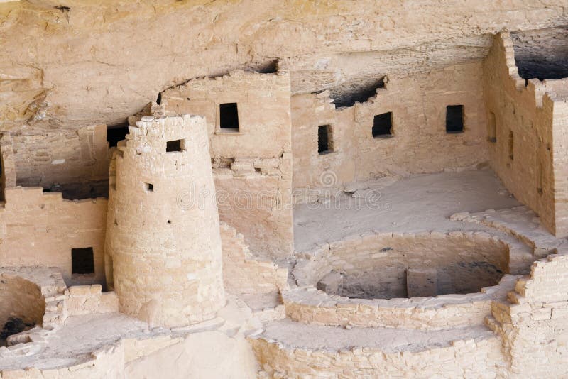 Ancient Indian Pueblo Ruins Stock Image - Image of national, southwest ...