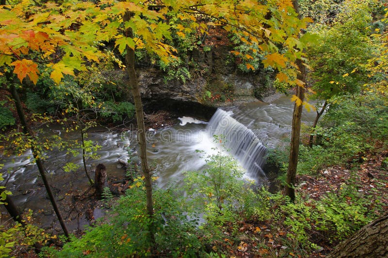 Indian Run Falls Park, Dublin, Ohio Stock Image - Image of dublin, ohio ...