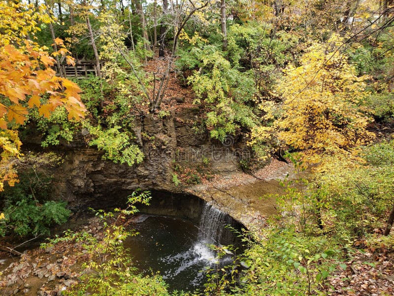 Indian Run Park in Autumn, Dublin, Ohio Stock Image - Image of green ...