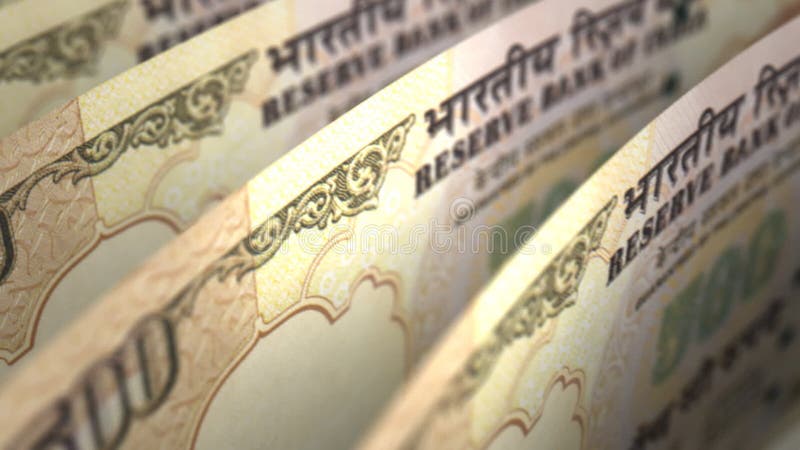 200 Indian Rupee Bills Falling Down. Banknotes. Money Rain Stock Video ...