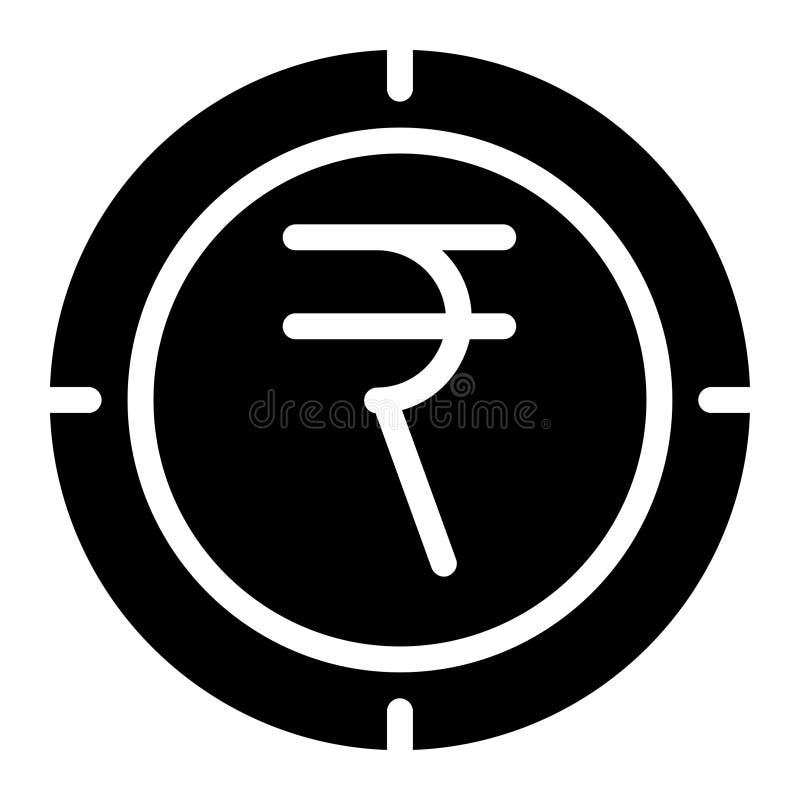 Indian Rupee Coin Icon Vector Illustration Graphic Icon for Web, UI and ...