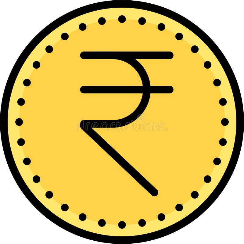 Indian Rupee Coin, Official Currency of India Stock Vector ...