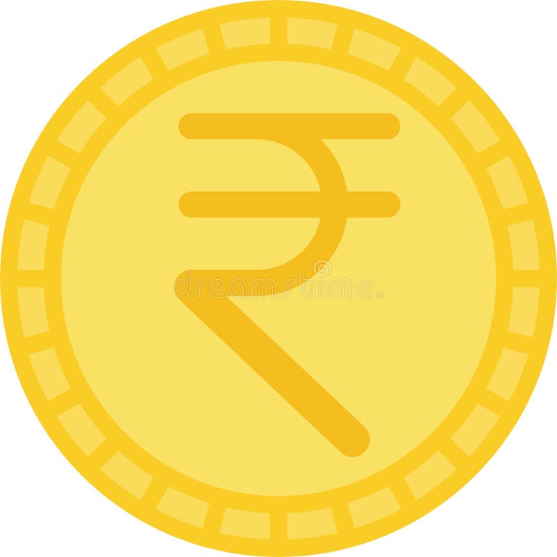 Indian Rupee Coin, Official Currency of India Stock Vector ...