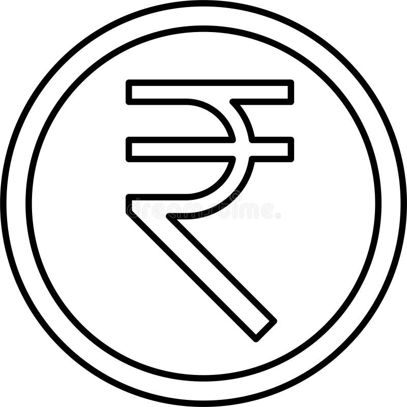 Indian Rupee Coin, Official Currency of India Stock Vector ...
